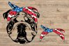 Bulldog USA Bandana Head French Dog 4th July 1376S (246344) | SVGs ...