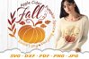 Circular Fall Leaves Pumpkin SVG DXF Cut Files (716566) | SVGs | Design ...