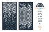 Decorative svg panels, cnc files. Arabic islamic laser cut (721313 ...