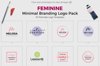 140 Feminine Branding Logo Bundle (35730) | Logos | Design Bundles