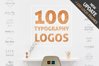 100 Typo Logos + 100 Logo Frames (16333) | Logos | Design Bundles