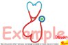 Stethoscope Heart Embroidery Design Machine Instant Download Commercial ...