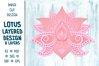 Lotus Paper Cut, Lotus Ornament, Layered Template Laser Cut