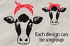 Cow Head whit Bandana SVG,cowboy SVG, western Farm Milk 814S (91194 ...