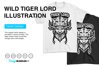 Wild Tiger Lord Vector Illustration