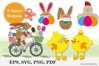Easter Bundle - Cut Files - 5 Designs (236350) | Cut Files | Design Bundles