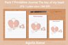 Pack 7 printables journal pages The key of my heart (893808 ...