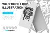 Wild Tiger Lord Vector Illustration