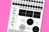 Planner Sticker Cut File Template -- DIY Planner Stickers (424842 ...