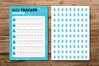 Water tracker and stickers printables template (1049669) | Digital ...