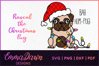 RASCAL THE CHRISTMAS PUG DOG SVG FAIRY LIGHTS DESIGN (809309) | Cut ...