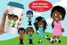 Cute African American Kids clipart