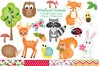 Woodland clipart, Woodland animal graphics & Illustrations (79844 ...