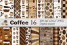 Coffee Digital paper pack / Coffee beans pattern / Coffee backgrounds ...
