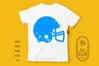 Distressed Football Helmet SVG - Football Svg (372639) | SVGs | Design ...