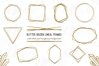 Glitter golden elegant wedding geometric frames png (209981 ...