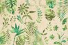 Green Glam Tropical Leaves Clipart (781591) | Illustrations | Design ...