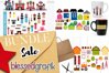 Build your own - clip art bundle - DIY farm, castle, house (81261 ...