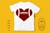 Football Heart SVG - Football Ball SVG , Football svg (372628) | SVGs ...