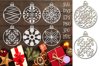 Christmas Round Ornament Bundle SVG and Printable (374903) | SVGs ...