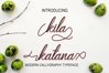 Kila katana (42357) | Calligraphy | Font Bundles