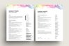 resume template, CV template, CV design, rainbow (98559) | Resume ...