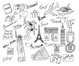 Doodle Travel clipart (38194) | Illustrations | Design Bundles