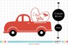 Valentines day red truck svg, png, valentine clip art (353252 ...
