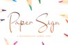 Paper Sign (556188) | Calligraphy | Font Bundles