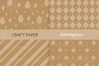 Digital paper brown kraft paper wedding christmas gift wrap (303748 ...