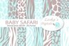 Animal Prints - Baby Blue Safari (21391) | Backgrounds | Design Bundles