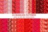 24 Seamless Red Square Patterns (336057) | Patterns | Design Bundles