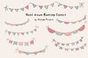 Hand Drawn Bunting Clipart (237493) | Illustrations | Design Bundles
