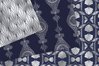 Navy and Silver Art Deco Digital Paper (346382) | Patterns | Design Bundles