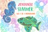 Zentangle Summer Bundle - SVG / 3D items (575369) | Cut Files | Design ...