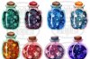 Watercolor Bottled Stars Clipart (147249) | Illustrations | Design Bundles