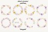 Lilac Lemon Wreaths Watercolor Floral Border Flowers Summer (1161298 ...