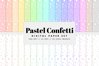 Pastel Confetti Digital Paper Set (640661) | Patterns | Design Bundles