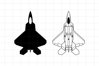 American fighter F-22 Raptor SVG cutting file, plane. (688946) | Cut ...