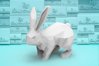 Paper cut rabbit low poly (481455) | Paper Cutting | Design Bundles