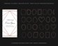 Rose Gold Glitter Geometric Polygonal Frames Clipart (933968 ...