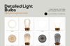 Marquee Light Bulbs - Front View (38289) | Scene Creators | Design Bundles