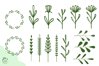 Wreaths Clipart. Bundle of 35 floral elements. SVG, PNG, JPG (691621 ...