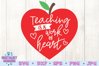 Teacher SVG | Teaching is a Work of Heart |Apple | Heart SVG (197210 ...
