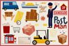Postal Service Vector Clipart and Seamless Pattern