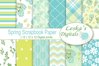 Spring Floral Digital Paper (44577) | Patterns | Design Bundles