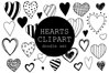 Doodle Hearts Clipart Set - 27 hand drawn elements (579957) | Elements ...