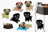 Pugs puppy dog illustration graphics (234725) | Illustrations | Design ...
