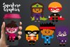 Fearless superhero clipart / cute super heroes graphics (95952 ...