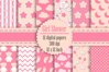 12 Pink and Cream Baby Girl Shower Digital Papers (132526 ...